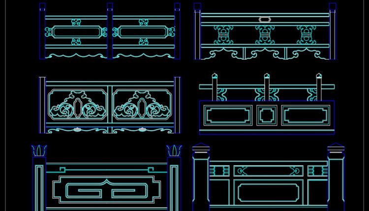 35.Details handrail stairs autocad free download - Free Cad Blocks ...