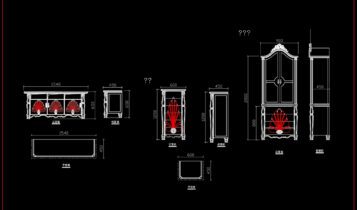 19.Wedding Hall Layout Plan and Elevations CAD