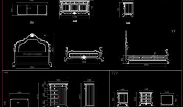 Conference Hall Layout Plan and Elevations AutoCAD File Free Download
