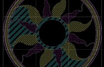 78.Flag Pole Elevation and Sections Details Autocad file