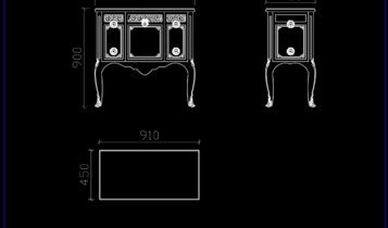 297. CAD drawings of the technical details of residential bathroom ...