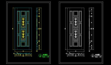 138.Detailed drawings of decorative patterns and moldings in CAD format