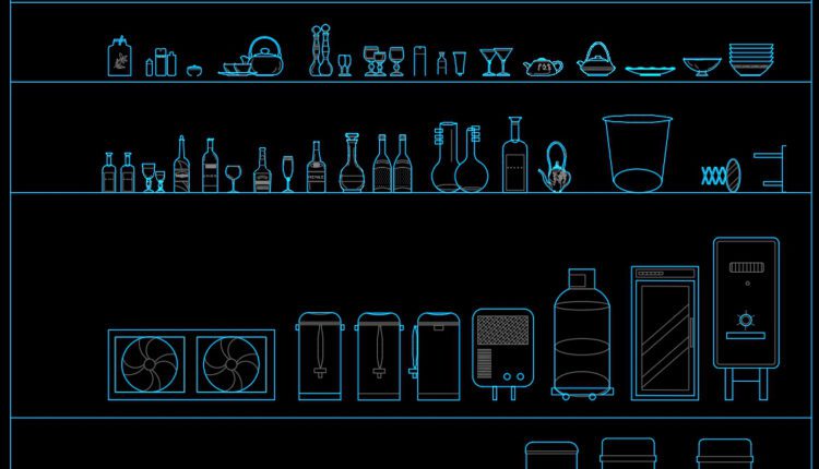 23.Kitchen appliance AutoCAD blocks free download - Free Cad Blocks ...