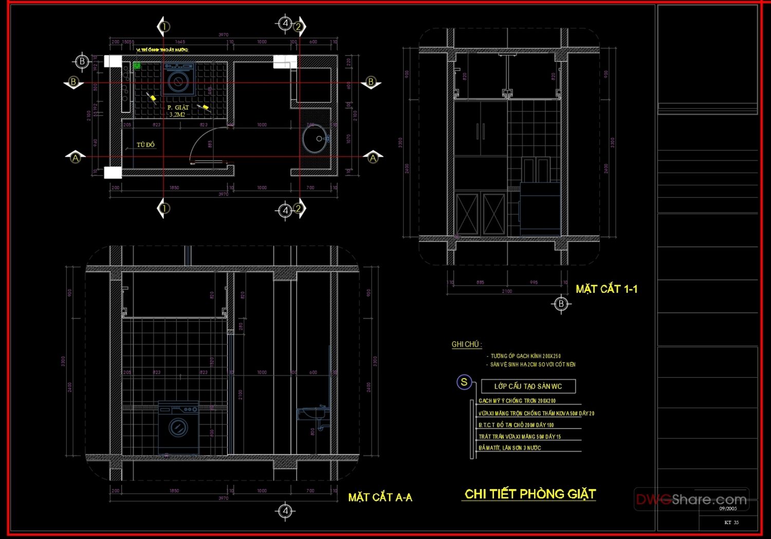 28.Structural details of a module of bathrooms