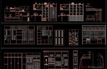 21. Download detailed CAD drawings of interior wall elevations for the ...