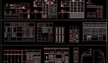 17.Storage Cabinet CAD Blocks
