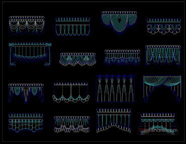 90.Curtain Cad Blocks Free Download | Free Cad Blocks, download DWG ...