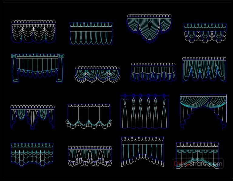 90.Curtain Cad Blocks Free Download | Free Cad Blocks, download DWG ...