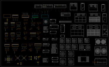 10.Fan coil unit AutoCAD blocks free download