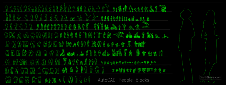 10.People dwg CAD blocks free download
