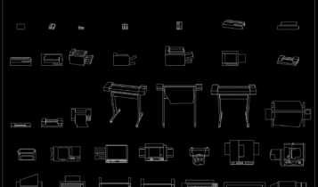 Printers Archives - Free Cad Blocks, download DWG models for architects ...
