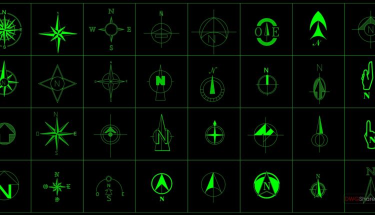 11.Wind rose Cad Blocks free download - Free Cad Blocks, download DWG ...