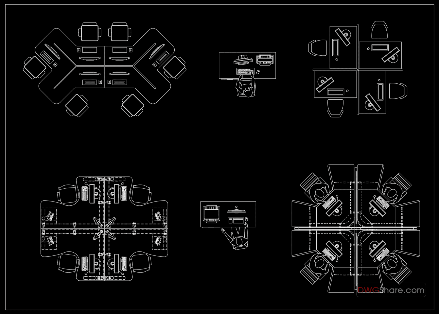13.Office Plan CAD Blocks