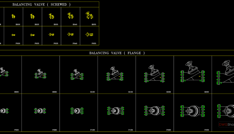 14.Balancing Valve Autocad Drawing Free Download - Free Cad Blocks ...
