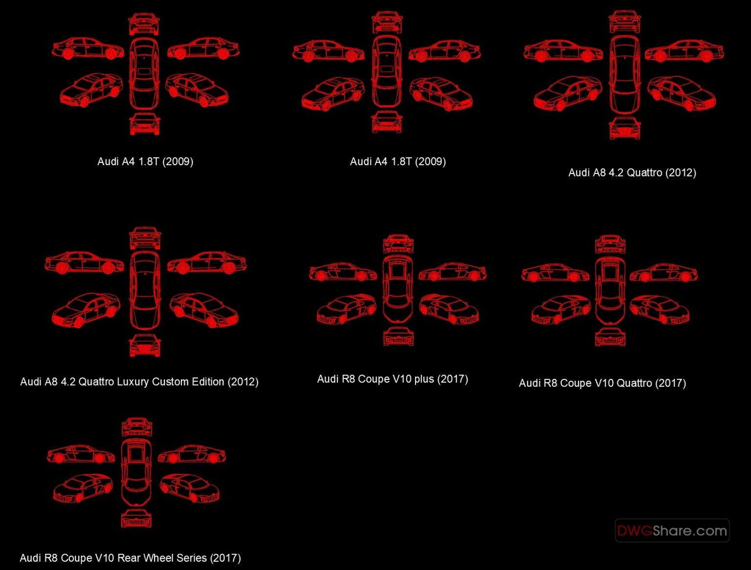 17.Audi AutoCAD blocks free download