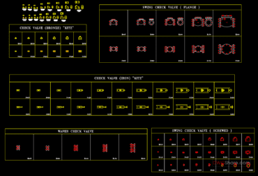 17.Check Valve Autocad Drawing Free Download