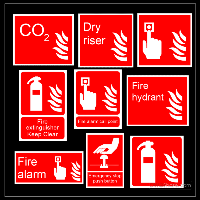 17.Fire Equipment Cad Blocks free download