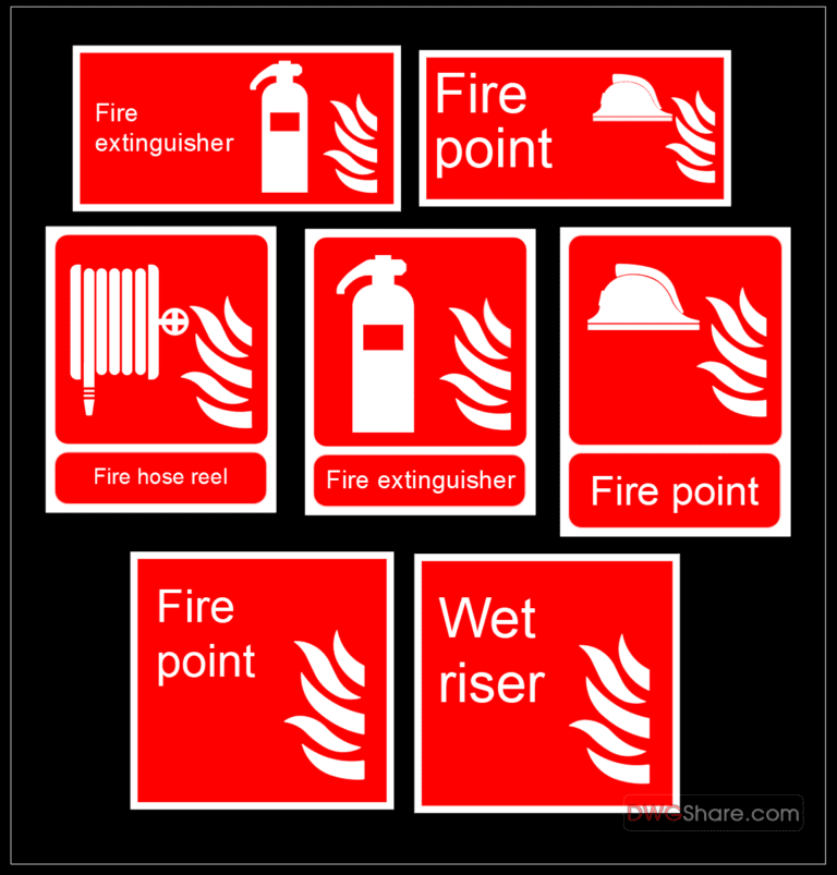 17.Fire Equipment Cad Blocks free download