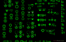 255 Autocad Colors blocks in AutoCAD free download