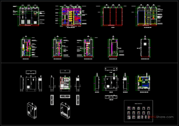 19.Control Panel Layout AutoCAD Blocks