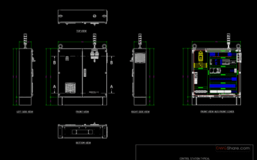 19.Control Panel Layout AutoCAD Blocks