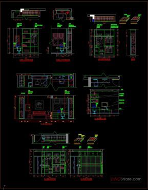19.Wardrobe AutoCAD blocks free download