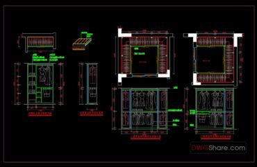 20.Wardrobe AutoCAD blocks free download