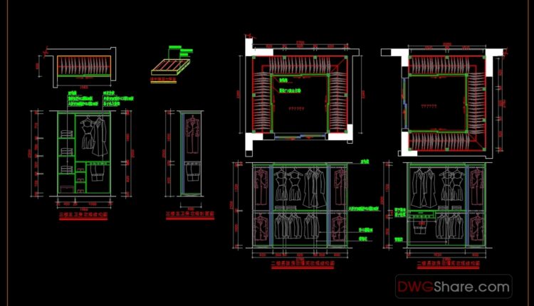 20.Wardrobe AutoCAD blocks free download (1) - Free Cad Blocks ...