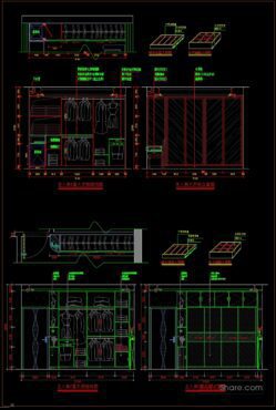 20.Wardrobe AutoCAD blocks free download