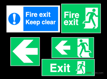 28.Exit Sign Cad Blocks Free Download