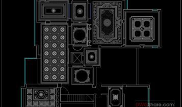 12.Multi function hall AutoCAD File DWG