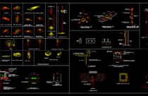 97. CAD drawings of various gypsum ceiling cross-sections and recessed ...