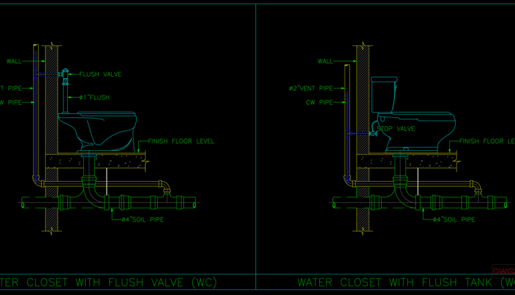 38.Water Closet Cad Details Blocks free download - Free Cad Blocks ...
