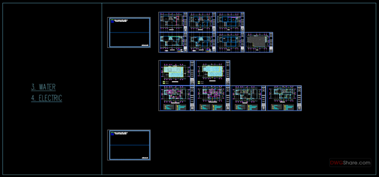 43. Modern Villa AutoCAD DWG Drawings Free Download