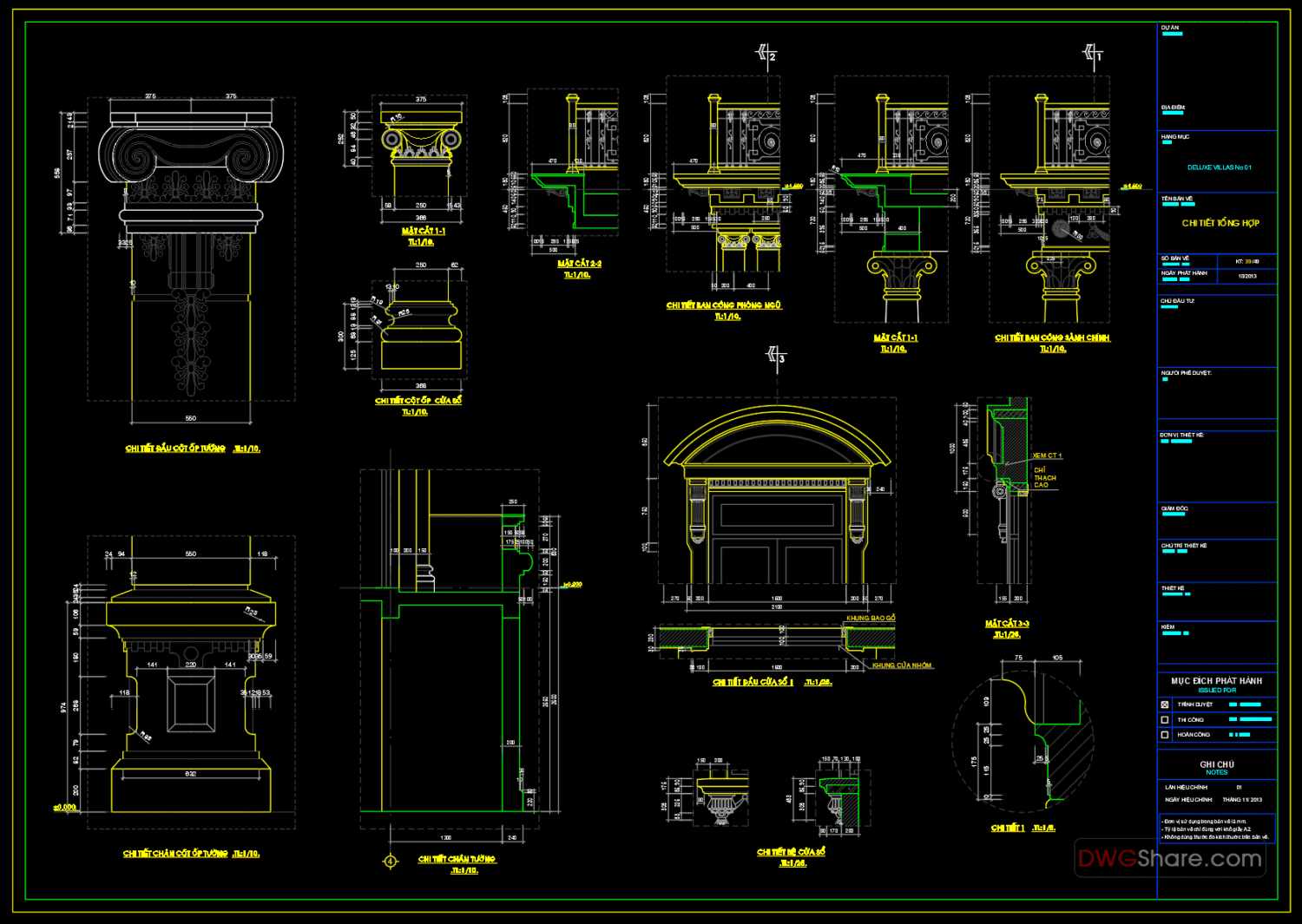 45.Autocad column details Blocks free download