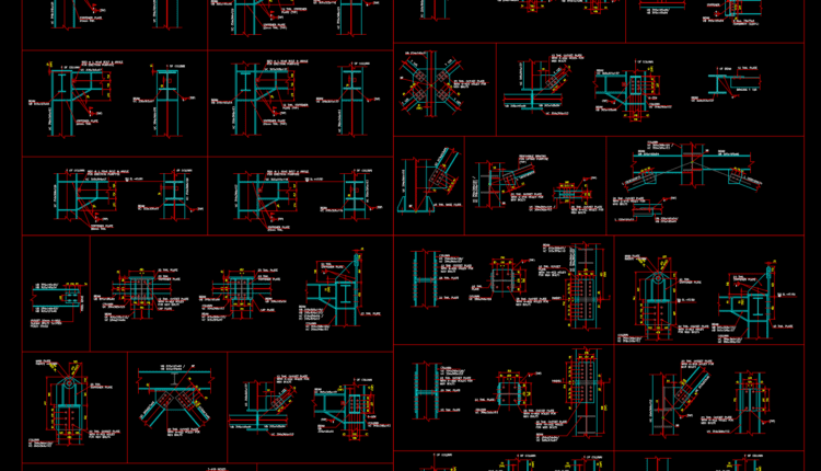 7.Steel Fabrication Autocad Drawing Free Download - Free Cad Blocks ...