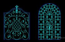141.Arch Window CAD Blocks Elevation Design Free Download