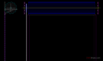 19.Wedding Hall Layout Plan and Elevations CAD