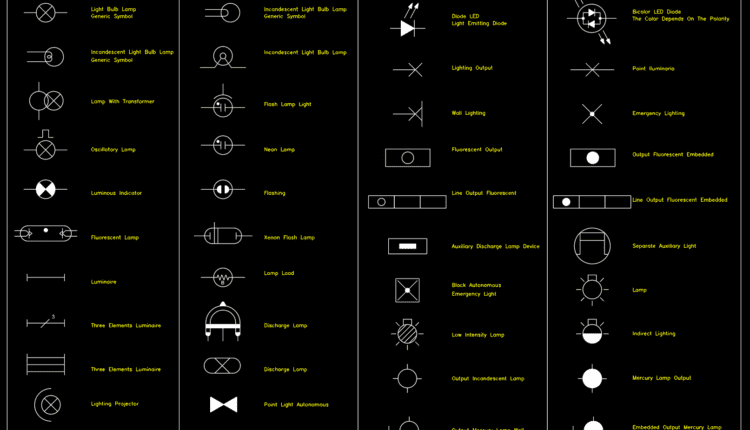 Free Electrical Symbols block and drawings