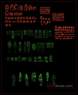 96.Clothes Cad Blocks Free Download