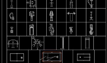 78.Flag Pole Elevation and Sections Details Autocad file