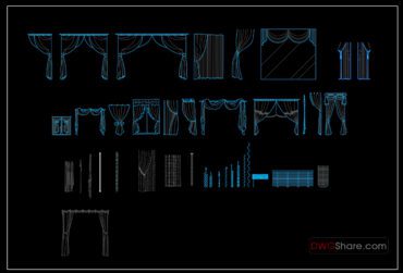 98.Curtain Cad Blocks Free Download