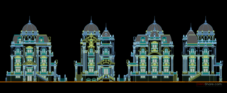 Classic Villa 2d AutoCAD File Free Download