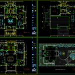 Classic Villa 2d AutoCAD Full File Free Download (2) - Free Cad Blocks ...