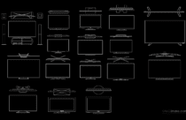 78.Flag Pole Elevation and Sections Details Autocad file