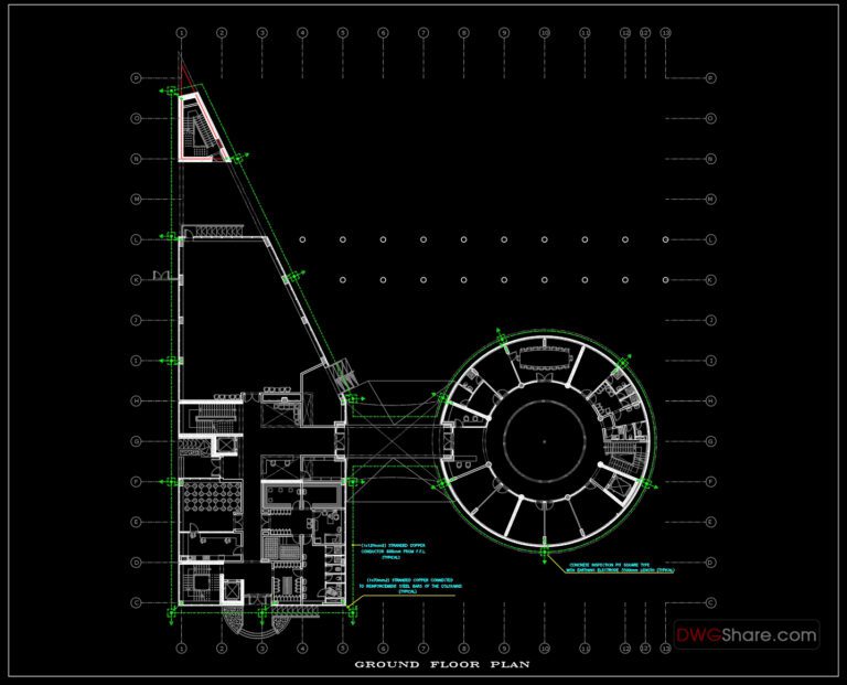 11.Earthing and Lightning Layout Plan CAD