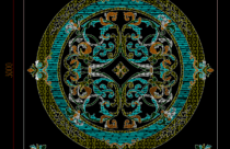 78.Flag Pole Elevation and Sections Details Autocad file