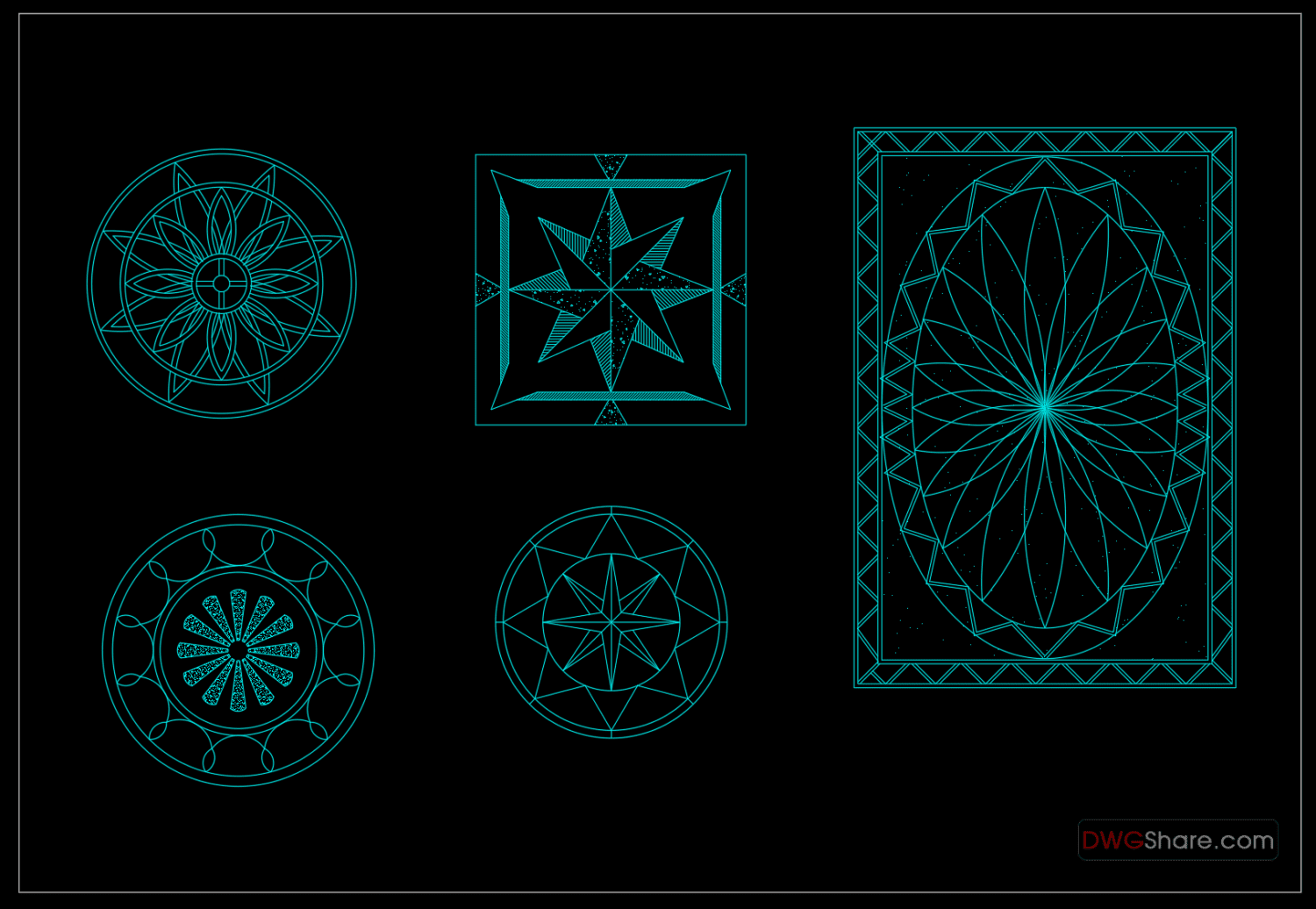 152. Paving Design CAD Blocks