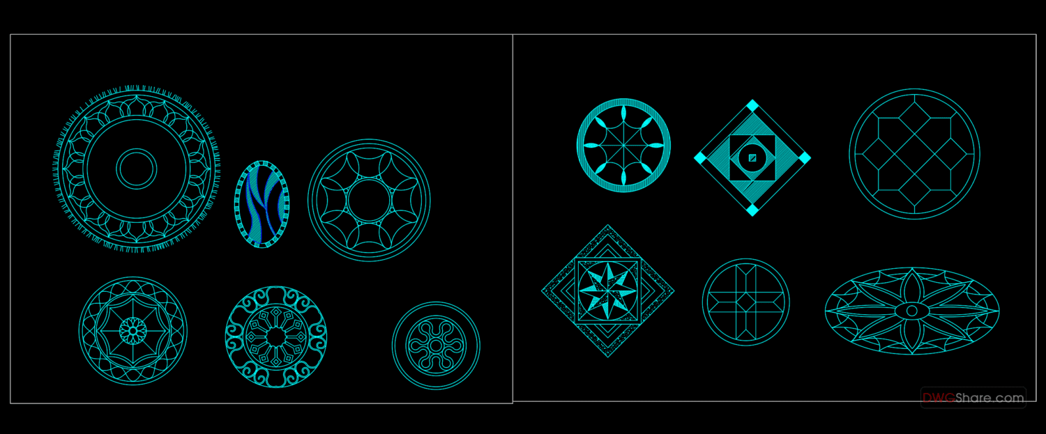 153. Paving Design CAD Blocks