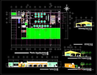 20.Party Room Layout Plan and Elevation CAD